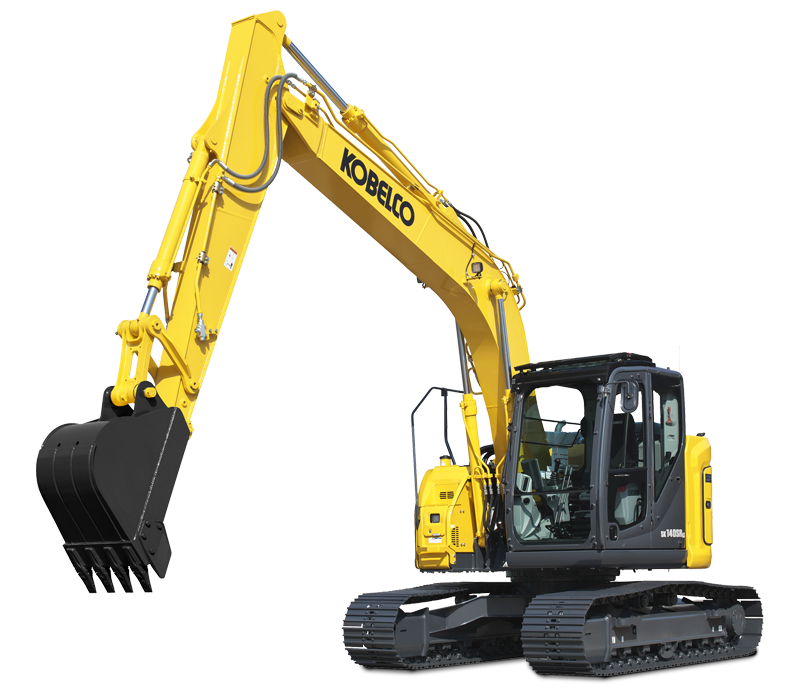 Short Rear Swing Excavator SK140SRLC Offset Boom KOBELCO USA short-rear-swing-excavator-sk140srlc-offset-boom-kobelco-usa